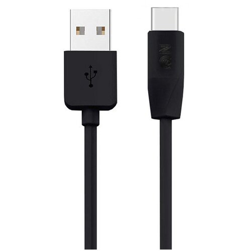 USB кабель - Type-C FaisON HX1 Rapid, 1.0м, круглый, 2.1A, силикон, цвет: чёрный