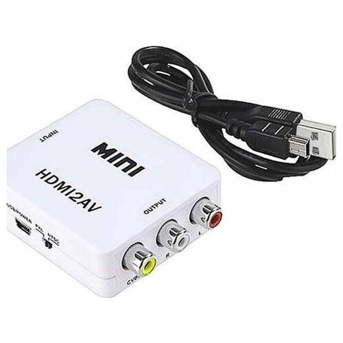 Конвертер HDMI - 3 RCA (активный) без блока питания.