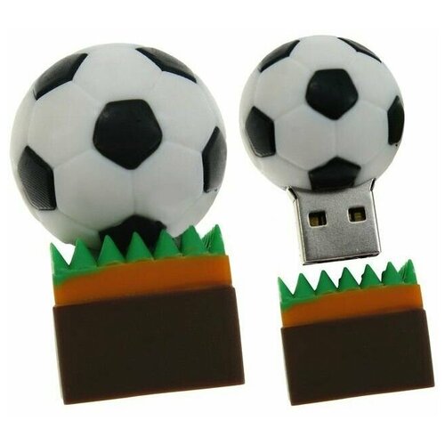 Подарочная флешка футбольный МЯЧ оригинальный сувенирный USB-накопитель 64GB