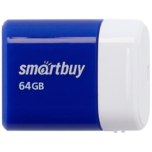 Флешка SmartBuy Lara 64 ГБ, 1 шт., синий