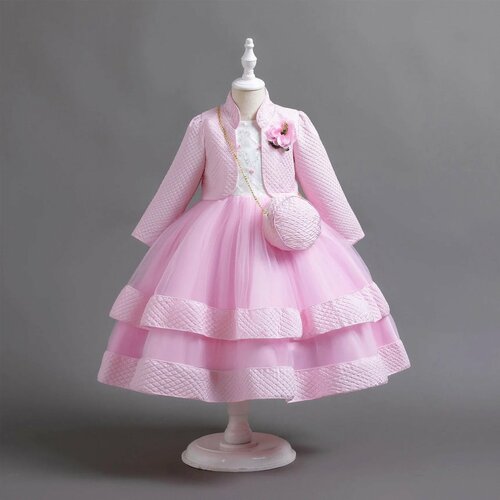 Платье, размер 130, розовый