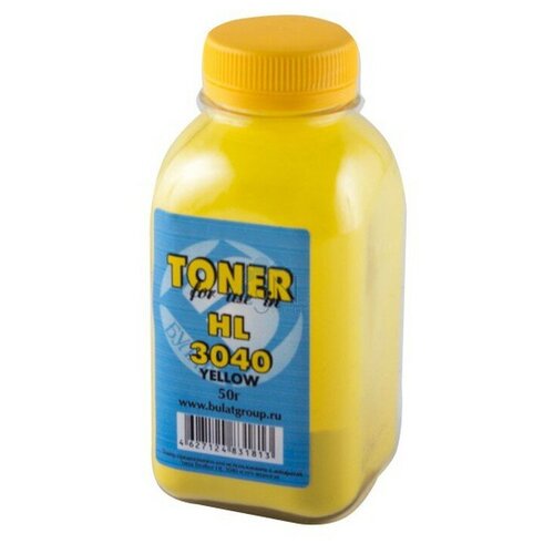 Тонер (Б. 50г) Булат Yellow для Brother HL-3040/3070/4040/4050/4070/4140/4150/4570/DCP-9010/9040/9042/9045/9055/9270/MFC-9120/9320/9440/9450/9460