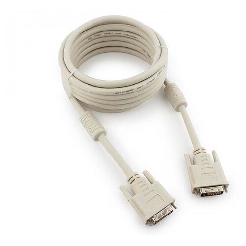 Кабель DVI-D single link Cablexpert CC-DVI-15 19M/19M 4.5м серый экран феррит. кольца
