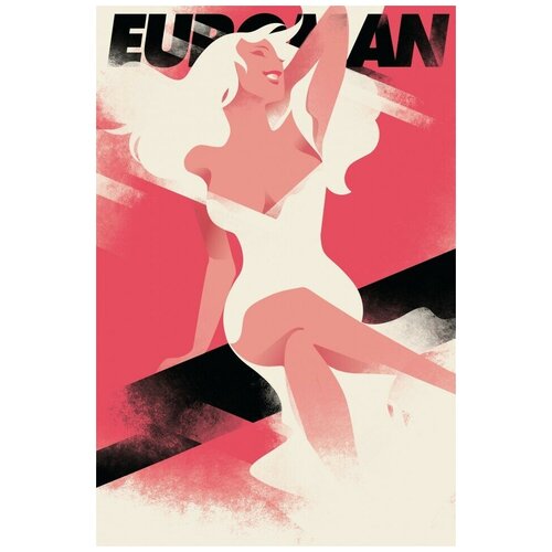 Плакат, постер на холсте Euroman/Форсайд. Размер 30 х 42 см