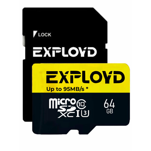 Карта памяти microSD 64 ГБ Exployd Class 10 Premium ( EX064GCSDXC10UHS-1-ElU3 )