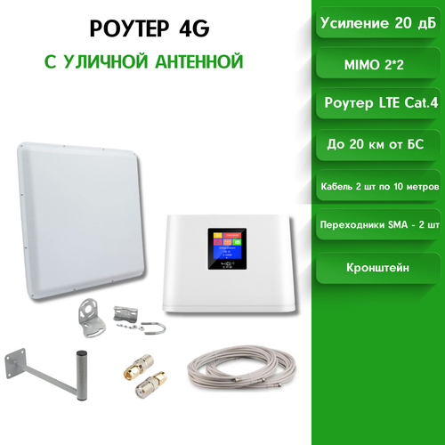 Роутер 4G с уличной антенной - CPE908