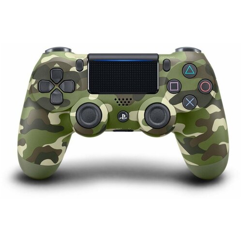 Беспроводной геймпад Sony DualShock 4 V2 Green Camouflage (CUH-ZCT2U)(Зеленый камуфляж) для PS4