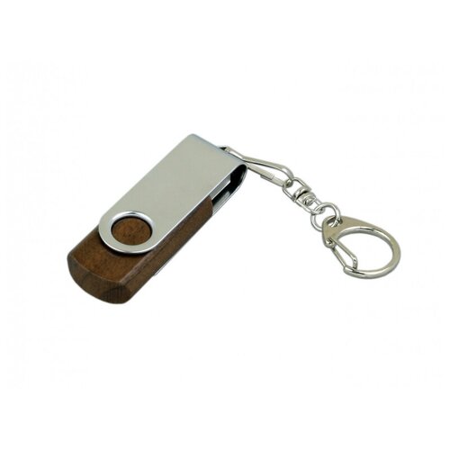 Деревянная флешка с поворотным механизмом (8 Гб / GB USB 2.0 Красный/Red 032 Flash drive VF- 501)