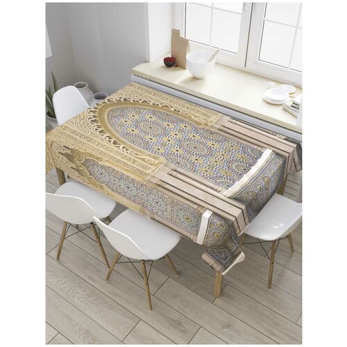 Скатерть прямоугольная JoyArty на кухонный стол "Дизайн для султана" из оксфорда, 180x145 см