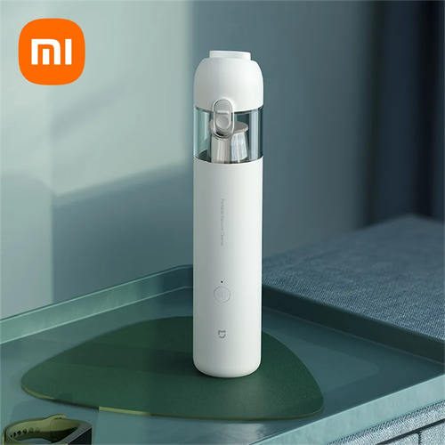 Портативный пылесос Xiaomi Mijia, Мощный беспроводной автомобильный ручной Мини пылесос (13000Па) с аккумулятором, белый, Mi Vacuum Cleaner Mini