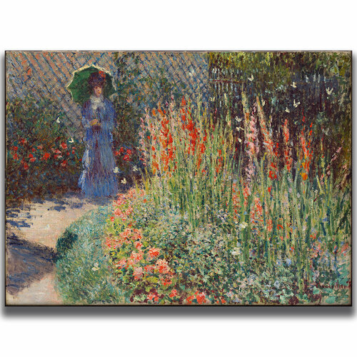 Картина для интерьера на холсте, Клода Моне «Сад» 60х81, холст без подрамника