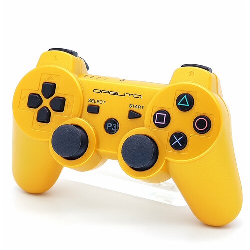 Беспроводной игровой геймпад джойстик Орбита OT-PCG02 DualShock 3 (для PS3) (Bluetooth) Золотой/Gold