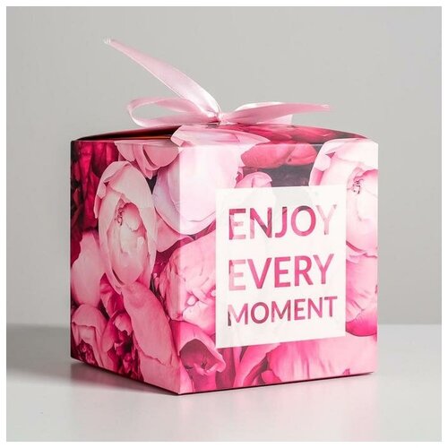 Коробка складная «Enjoy every moment», 12 × 12 × 12 см .2 шт.