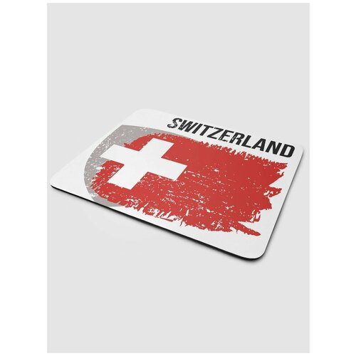 Коврик для компьютерной мышки с рисунком Флаг Швейцарии