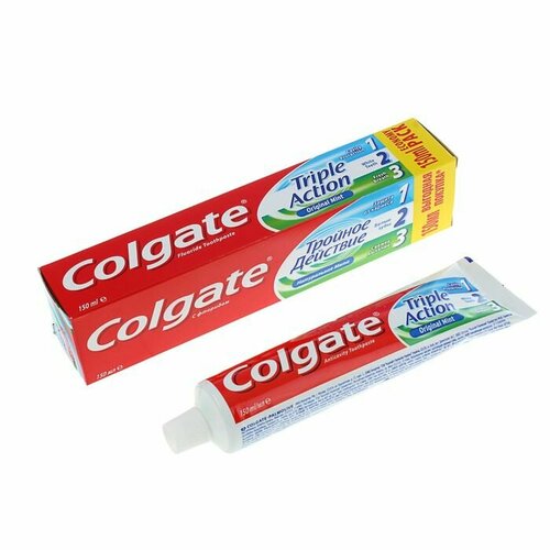 Colgate Зубная паста Colgate «Тройное действие», экстра отбеливание, 150 мл