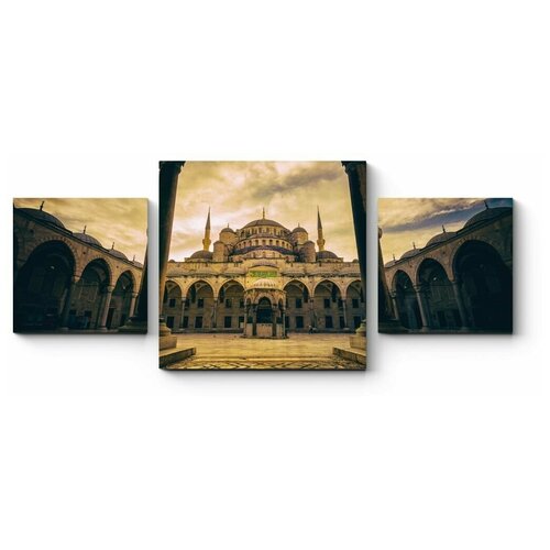 Модульная картина Мечеть в пасмурную погоду70x30