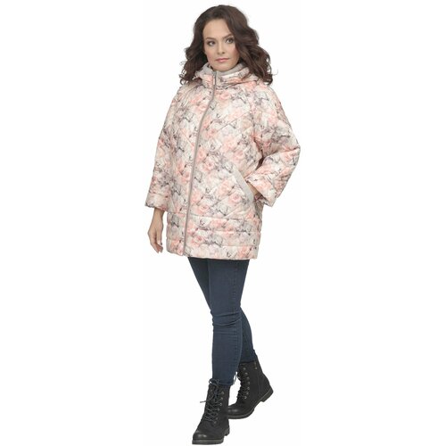 Куртка  Сезон стиля, размер 56, розовый