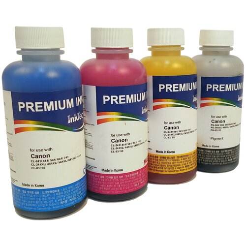 Чернила (краска) InkTec C5050-C5051 для картриджей Canon PIXMA: PG-510, PG-512, CL-511, CL-513; PG-440/445 и CL-441/446 100x4