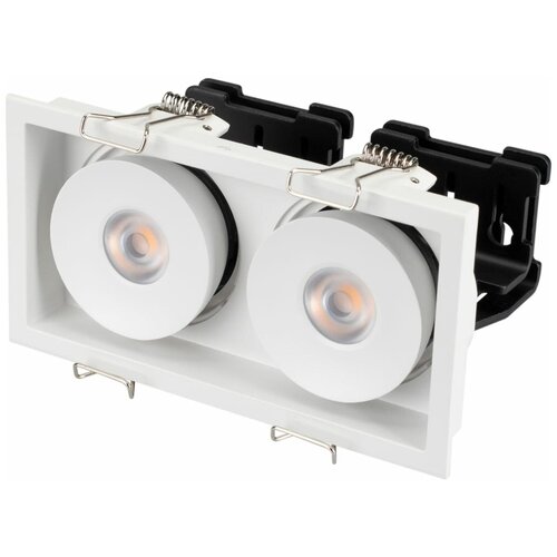 Arlight Светильник CL-SIMPLE-S148x80-2x9W Warm3000 (WH, 45 deg)