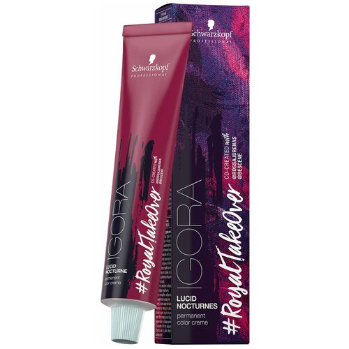 Schwarzkopf Professional Royal take over крем-краска Lucid nocturnes, 6-299 тёмный русый пепельный экстра фиолетовый, 60 мл