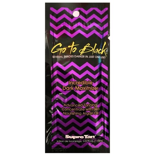 Supre Tan лосьон для загара в солярии Go To Black Incredible Dark Maximizer 15 мл