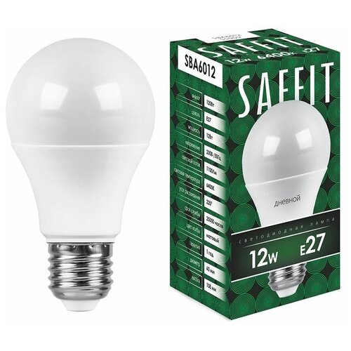 Лампа светодиодная LED 12вт Е27 дневной | код. 55009 | FERON (3шт. в упак.)
