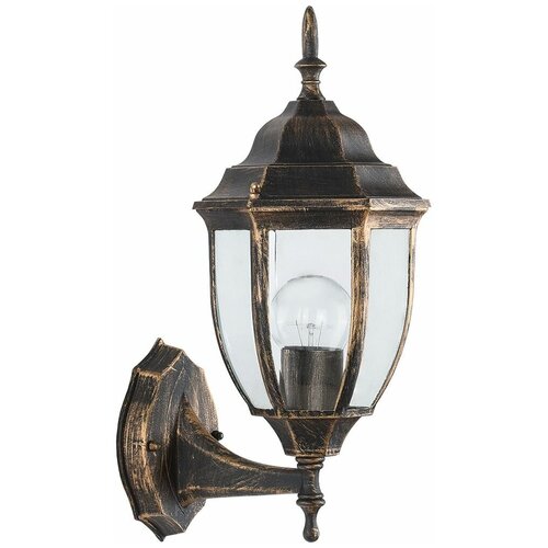 Feron Садово-парковый светильник PL6001 11893, E27, 60 Вт, цвет арматуры: черное золото, цвет плафона бесцветный