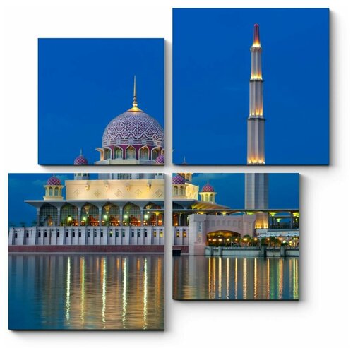 Модульная картина Сияющая мечеть, Куала-Лумпур60x60