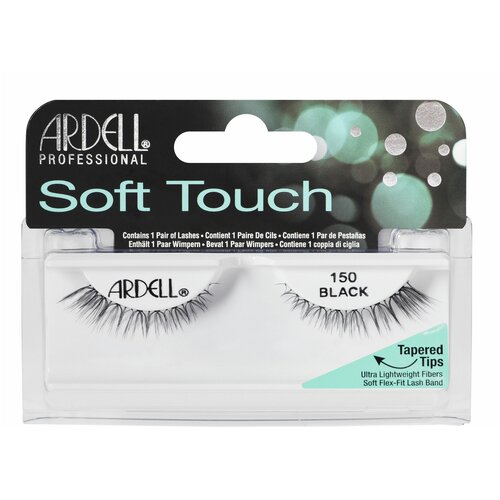 Ardell накладные ресницы Soft Touch 150, черный, 2 шт.