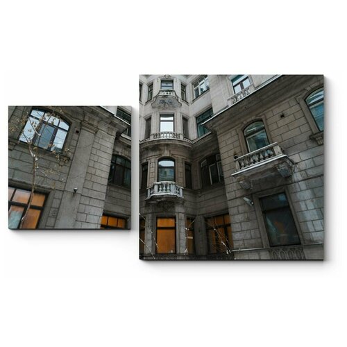 Модульная картина Классический фасад здания 100x60