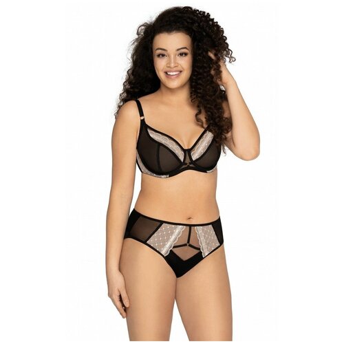Бюстгальтер  Ava Lingerie бюстгальтер на каркасах с контрастным кружевом, 2 шт., размер 100D, черный