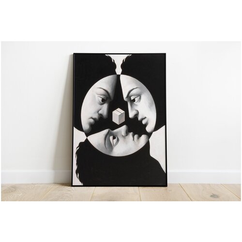 Плакат "Адольф Жан-Мари Мурон" / Формат А3 (30х42 см) / Постер для интерьера с черной рамкой