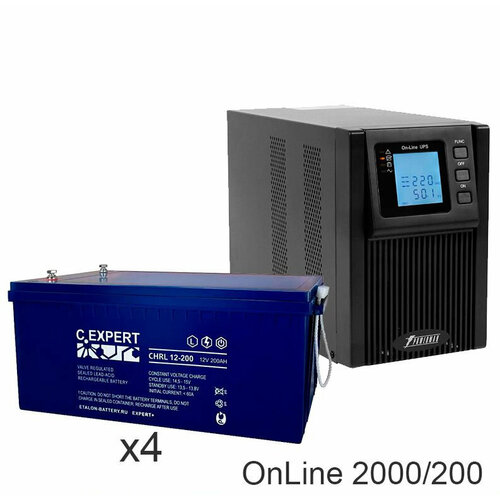 ИБП POWERMAN ONLINE 2000 Plus + ETALON CHRL 12-200