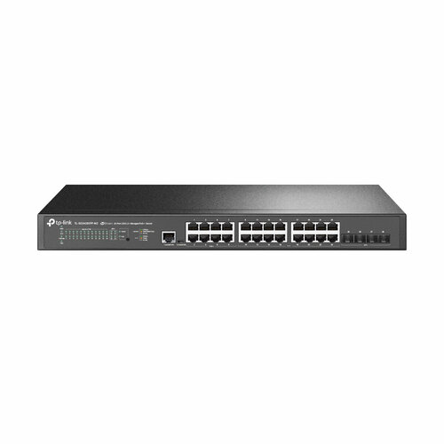 TP-Link TL-SG3428XPP-M2 Управляемый коммутатор JetStream уровня 2+ с 24 портами 2,5 Гбит/с (8 портов PoE++, 16 портов PoE+) и 4 портами SFP+ 10 Гбит/с