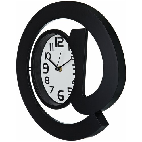 Часы настенные кварцевые Lefard 220-241 "Собачка" 30см, черный
