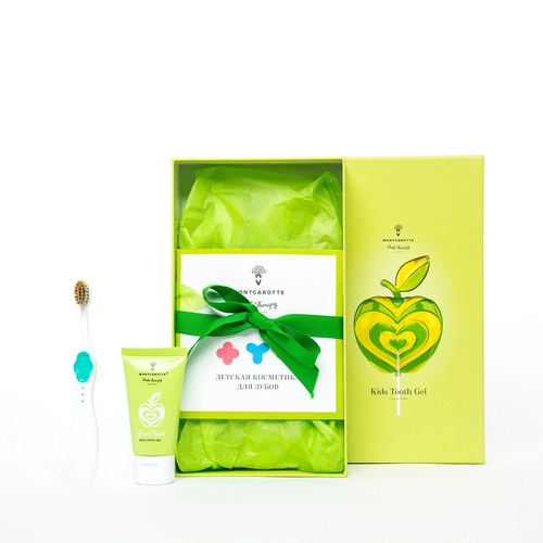 Набор детский подарочный "Зеленое яблоко" MontCarotte Green Apple Kids Present Set 1 шт