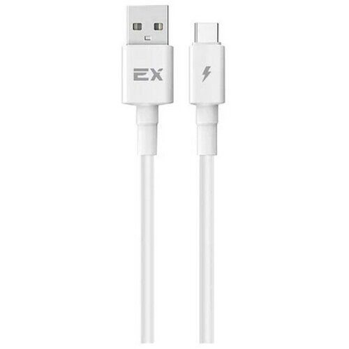 Кабель Exployd EX-K-1153, Type-C - USB, 2 А, 1 м, белый, 2 штуки