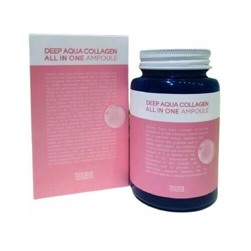Ампульная сыворотка для лица Tenzero Deep Aqua Collagen All In One Ampoule, 250мл