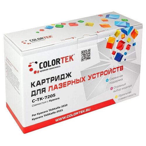 Картридж лазерный Colortek CT-TK-7205 для принтеров Kyocera
