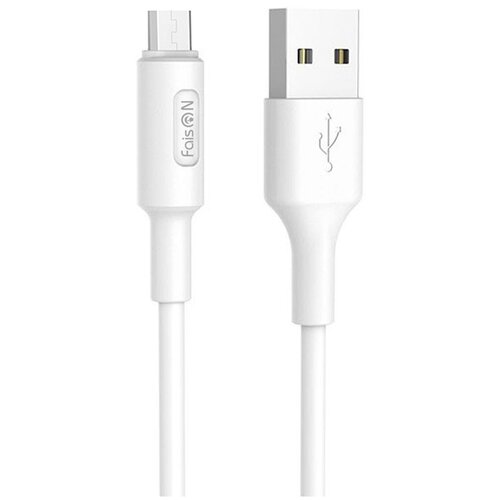 Кабель Faison HX25 CAST (USB - microUSB), 1 м, белый