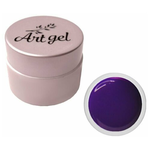 Gellaktik Гель-краска Art Gel №12 без липкого слоя 7 гр фиолетовый