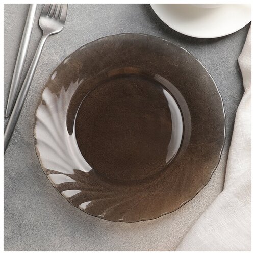 Десертная тарелка Ocean. Eclipse, d=19,6 см, цвет коричневый