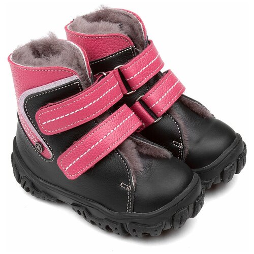 Ботинки Tapiboo, размер 20, черный, розовый