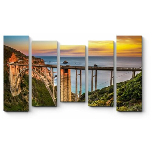 Модульная картина На закате в Калифорнии 160x96