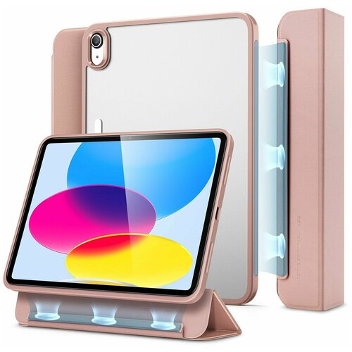 Чехол книжка ESR Ascend Hybrid Case для iPad 10th Generation - Rose Gold, розовое золото