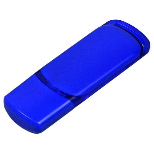 Пластиковая флешка для нанесения цветная (32 Гб / GB USB 3.0 Синий/Blue 013)