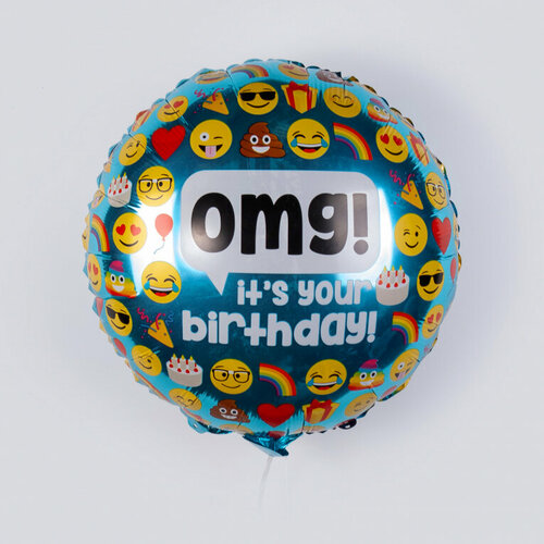 Воздушный шар "omg! It's your birthday!"