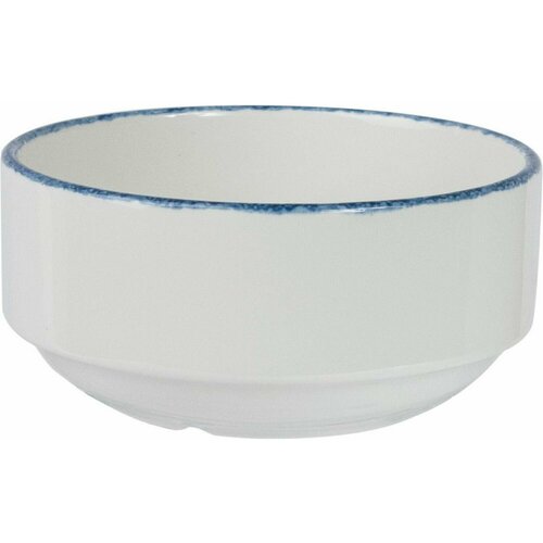 Чашка бульонная Steelite Блю дэппл 285мл, 110х110х50мм, фарфор, белый, синий
