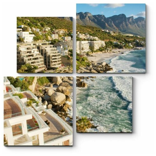 Модульная картина На побережье Кейптауна140x140