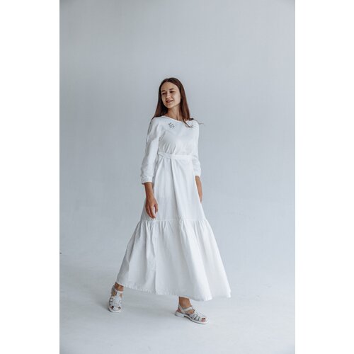 Платье Kinfolk Clothes, размер 48-50 L, белый